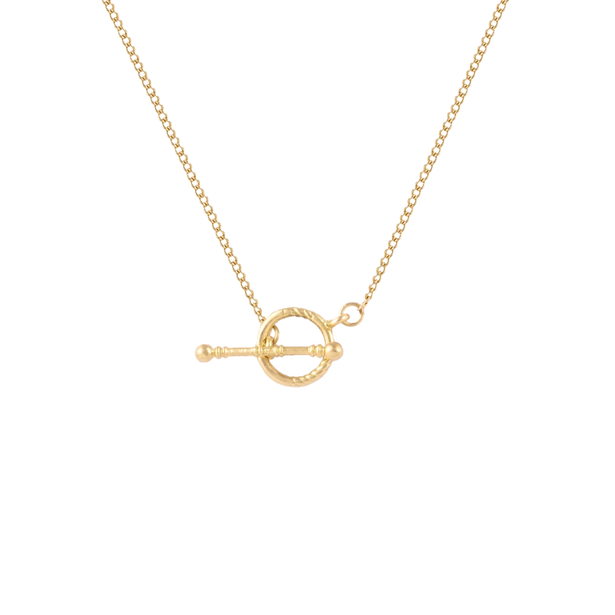 گردنبند هاشور قفل تی | بان گالری